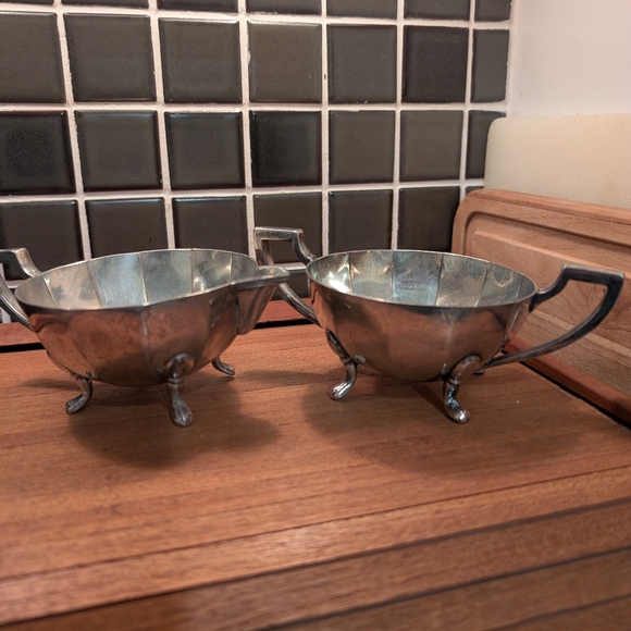 Benedict | Kitchen | Benedict Silver Plate Art Deco Creamsugar | Poshmark